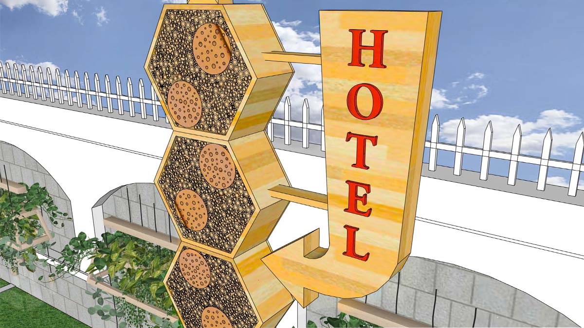 What's Buzzing CDAE Students Support Pollinators with Bug Hotels