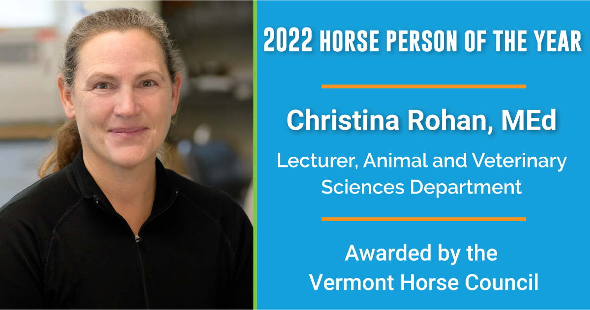 What's Buzzing Rohan Awarded 2022 Horse Person of the Year